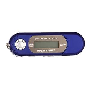 Mini Reproductor MP3 Azul 8GB FM Radio Grabadora De Voz Player: Amazon ...