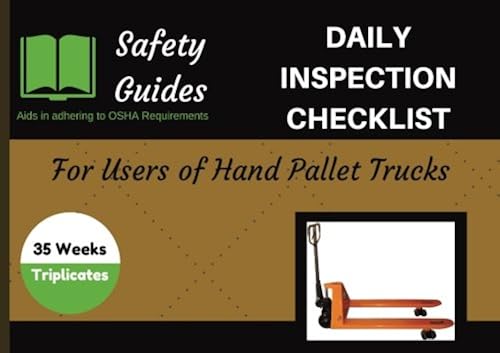 Hand Pallet Truck Daily Inspection Checklist: Daily Inspection Logbook ...