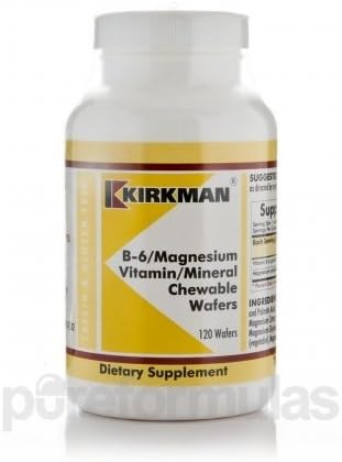 B-6/Magnesium Vitamin/Mineral Chewable 120 Wafers – Kirkman – BigaMart