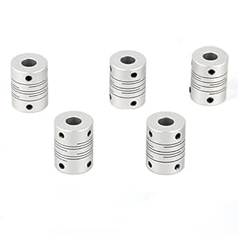 Amazon.com: CCTREE Flexible Couplings 5mm to 8mm NEMA 17 Shaft Coupler ...