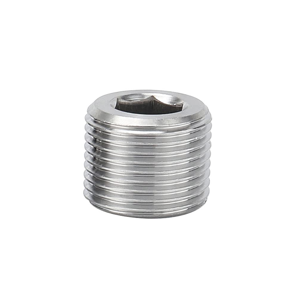 Avanty Stainless Steel 304 Forged Pipe Fitting Socket Hex Head Plug 3/8 ...
