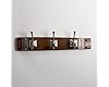 Amazon.com: Small Banded Wine Barrel Coat Rack with 3 Square Nickel ...