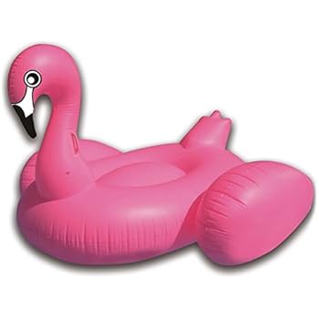 Amazon.com: Pink Flamingo Pool Float & Tube - HUGE 80" Raft Inflatable ...
