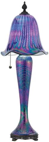 Quoizel Salamander Glass Studio CobaLight Waterfall 1 Light Table Lamp ...