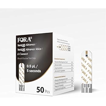 Amazon.com: FORA V30 G30 Premium V10 Blood Glucose Test Strips ...