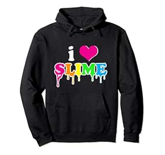 Amazon.com: Slime Hoodie for Girls I Love Slime Sweatshirts Hoodies ...
