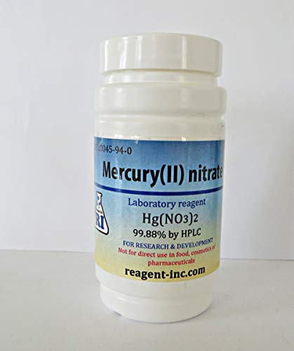 Mercury (II) Nitrate, Powder, 99.88%, Analytical Reagent (ACS), 25 g ...