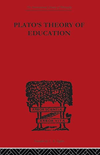 Amazon.com: Plato's Theory of Education (International Library of ...