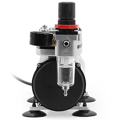 PointZero Portable Airbrush Air Compressor Tankless Oil-Less 1/5 HP