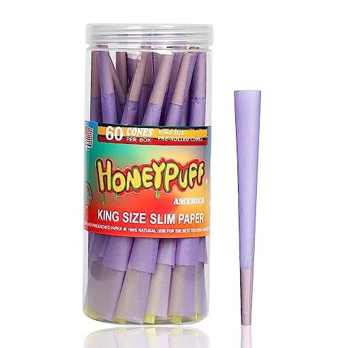 Honeypuff Purple Pre Rolled Cones, 60 Pack King Size Preroll Cones ...