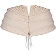 MYAYD Women's Double side Petticoat Pannier Hoop Crinoline Cotton Oval ...