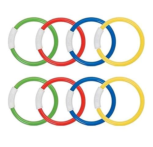 INTEX Underwater Swimming/Diving Pool Toy Rings - (2 Pack), Assorted ...