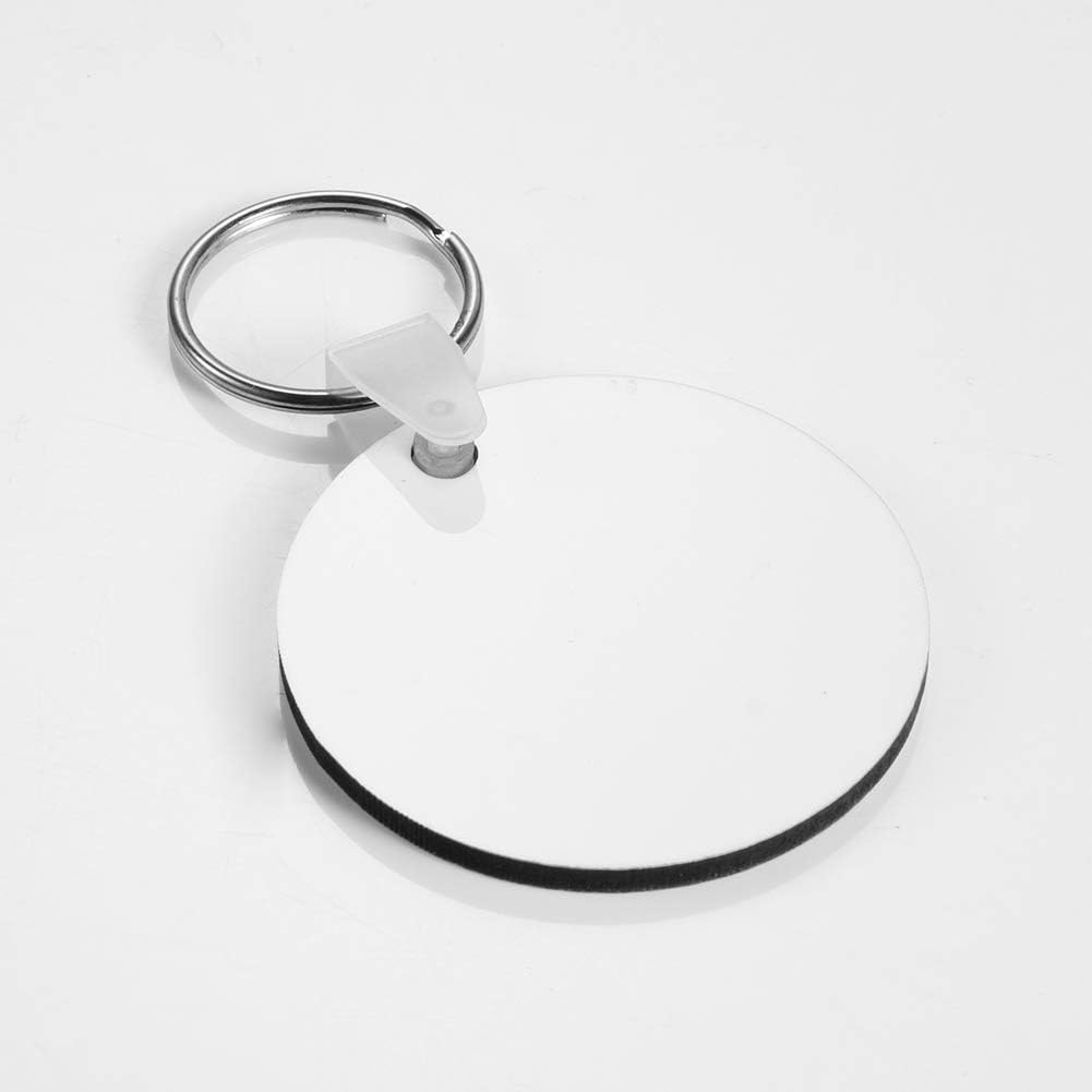 Sublimation Blank Round Keychains, Blanks Wooden Hard Board MDF ...