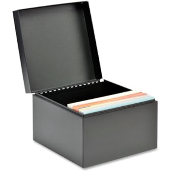Amazon.com : STEELMASTER Steel Card File Box, Fits 6 x 9 Index Cards ...