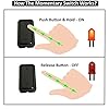 Momentary Switch 12V 24V Momentary Push Button Switch, Small 39 Inch ...