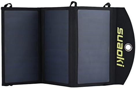 SUAOKI 20W Solar Phone Battery Charger 22 oz Dual USB-Port Sunpower ...