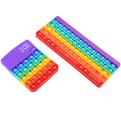 Mirenlife 2 Packs Pop Sensory Fidget Toys, Push Bubble Fidget Sensory ...