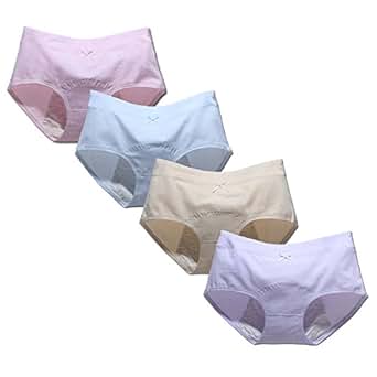 Wofee Big Girls Menstrual Period Briefs Easy Clean Panties Multi Pack ...