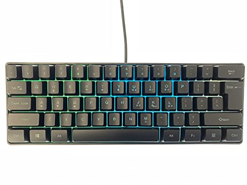 EQEOVGA 60% Percent Keyboard 60% Gaming Keyboard,RGB Backlit Mechanical ...