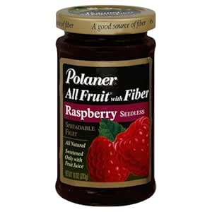 Amazon.com : Polaner All Fruit With Fiber Raspberry Seedless Spreadable ...