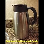Amazon.com: 304 Stainless Steel Double Walled Vacuum Insulated Carafe ...