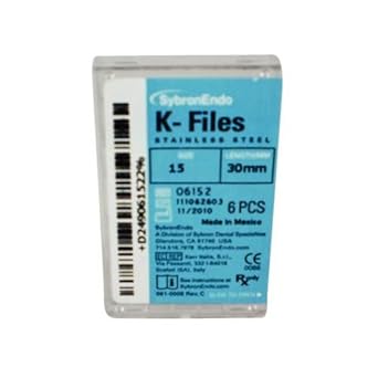Amazon.com: Kerr 6152 SybronEndo K-Files Stainless Steel Endodontic ...