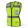 Uno Mejor Reflective Vest for Women, Mesh Womens Safety Vest with 11 ...