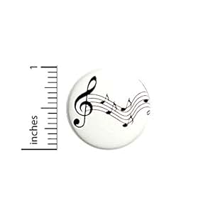 Amazon.com : Music Note Button Pin Sheet Music Musician Gift Classical ...
