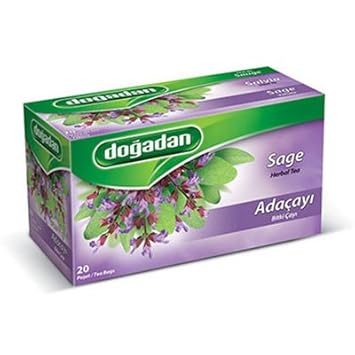 Amazon.com: Dogadan Adacayi (Sage Herbal Tea ) 20 Tea Bags, Pack of 3 ...