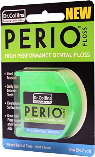 Dr. Collins Perio Floss, Mint Waxed, 50 meter Package | Pricepulse