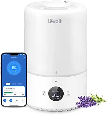 LEVOIT Humidifiers for Bedroom 3L,Top-Fill Cool Humidifier for Baby ...
