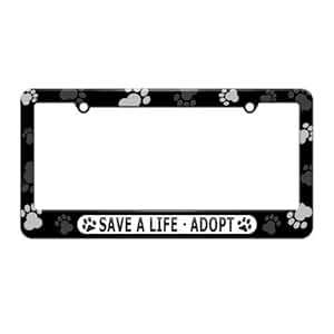 Amazon.com: Graphics and More Save A Life Adopt - Pet Cat Dog License ...