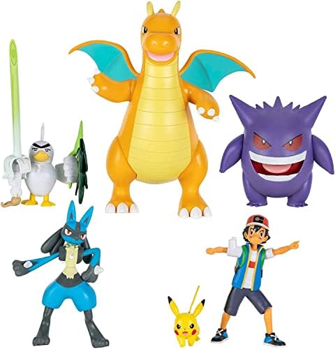 Pokemon Battle Fig Journeys Multipack (5pk) 3'' Lucario Sirfetchd and 4 ...
