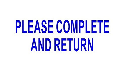 Buy PLEASE COMPLETE AND RETURN - Best Selling Teachers self ink BLUE ...