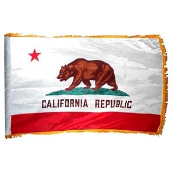 Amazon.com : California State Flag 3x5ft Nylon with Indoor Pole Hem and ...