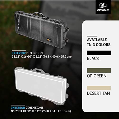 Pelican 1700 Rifle Case With Foam (Black) | Pricepulse