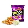 PeaTos Crunchy Rings Snacks, Classic Onion, .6 Ounce (15 Count), Junk ...