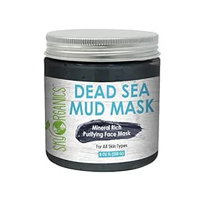 Amazon.com : Sky Organics Dead Sea Mud Mask Dead Sea Facial Mask ...