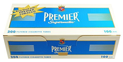 Amazon.com: Premier 100mm Full Flavor Cigarette Tubes - 10 Boxes ...