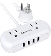 Amazon.com: Power Strip with USB, SUPERDANNY Mini Surge Protector with ...