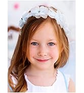 Amazon.com: SWEETV Flower Girl Headpiece Silver Princess Wedding ...