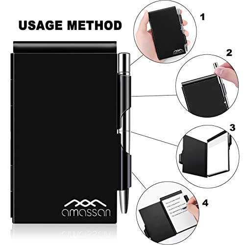 Metal Small Notebook, Mini Notepad, Small Pocket Notepad Aluminum Note ...