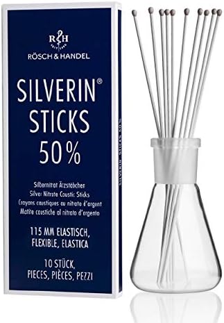 SILVERIN ® CAUSTIC Sticks Silver Nitrate Pencils 10 pcs. 7.9" Flexible ...