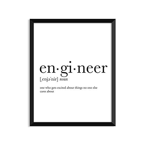 Amazon.com: Engineer definition - Unframed art print poster or greeting ...