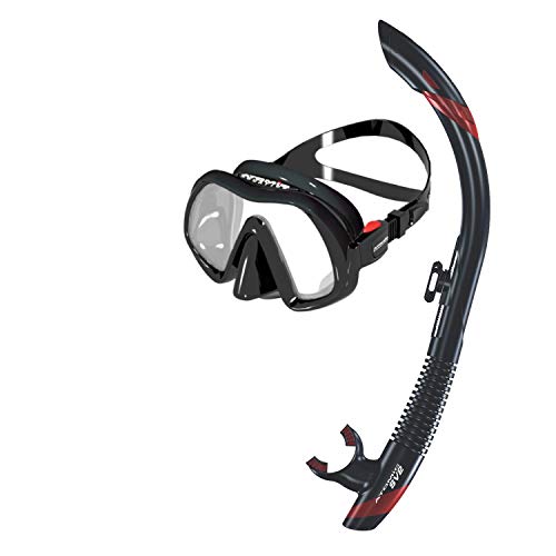 Atomic Aquatics Venom Mask and SV2 Snorkel Combo (Black/Red) in Oman ...