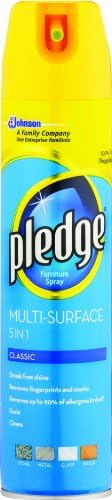 Pledge Aerosol 5-in-1 Multisurface Original 250 ml (Pack of 6): Amazon ...