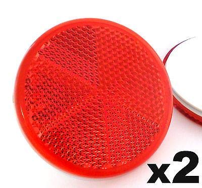227s Self-Adhesive Reflectors -Stick-On Round Circular Trailer Caravan ...