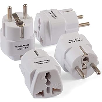 Amazon.com: United States to France Travel Power Adapter to Connect ...