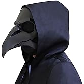 Amazon.com: PartyHop White Rubber Plague Doctor Mask, Halloween Long ...