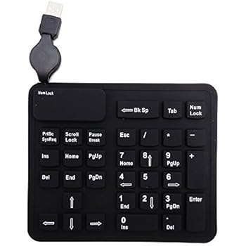 Amazon.com: Connectland CL-USB-NUMSPC USB Numeric keypad with 19 keys ...